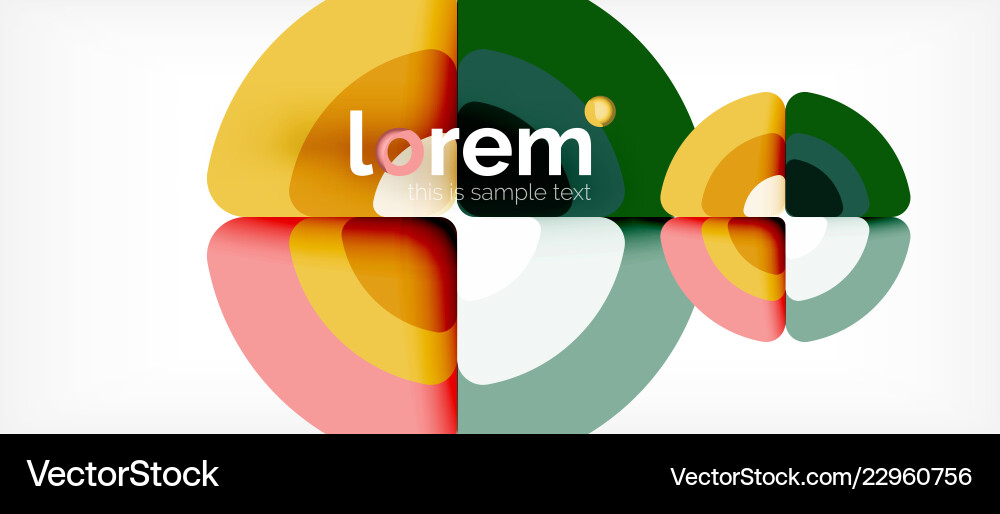 Circle abstract background Royalty Free Vector Image