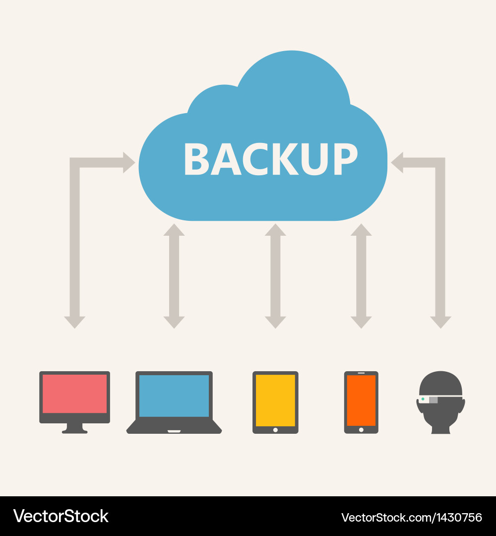 Cloud service Royalty Free Vector Image - VectorStock