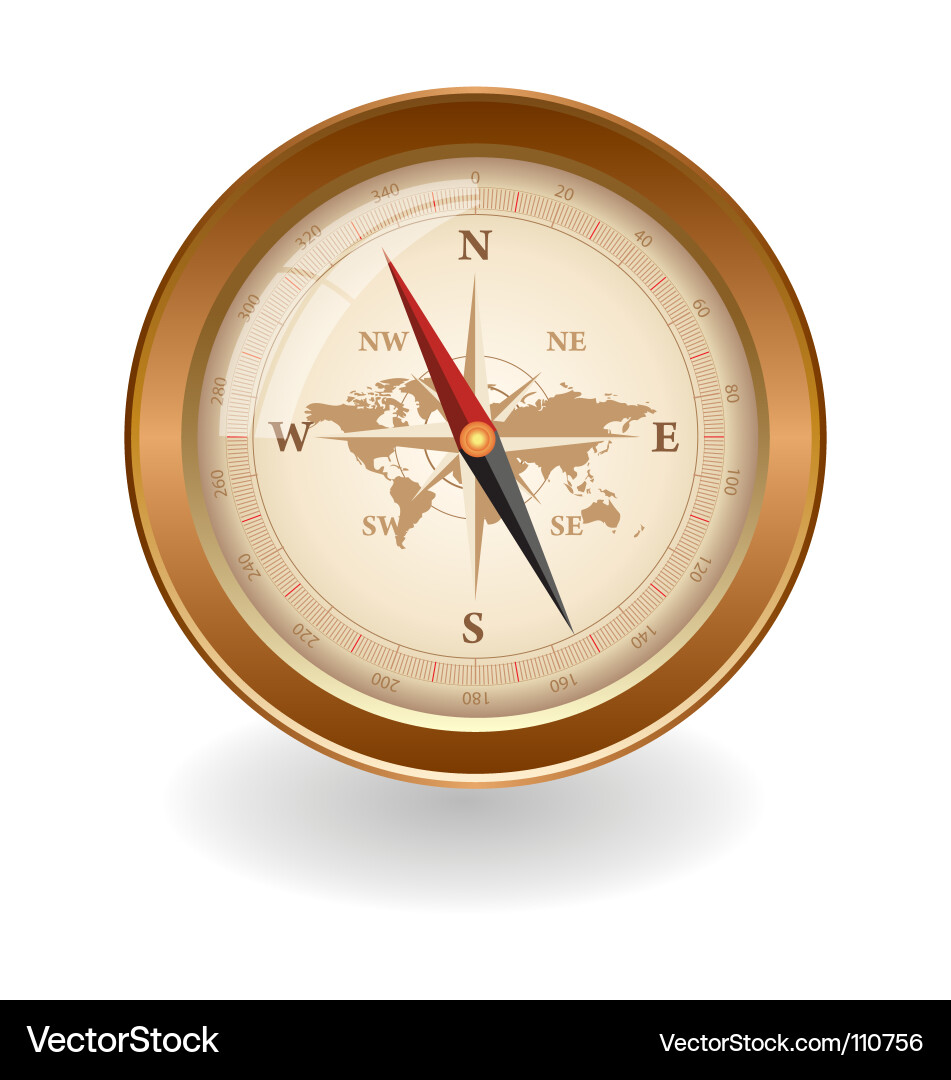 Compass Royalty Free Vector Image - VectorStock