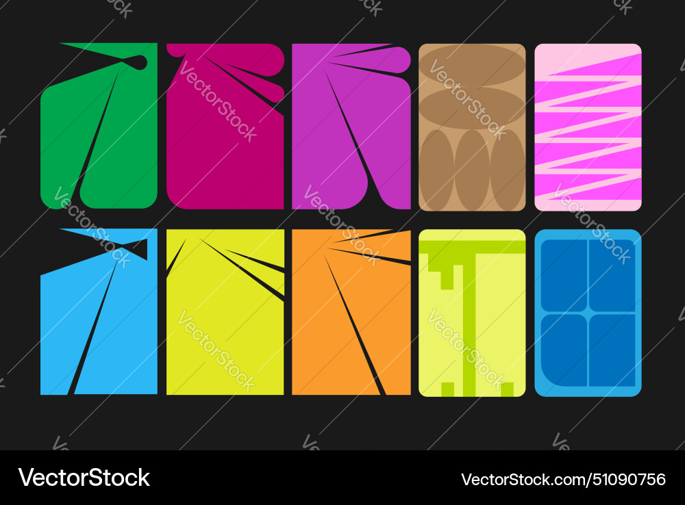 Modern random shapes - creative bold and minimalis