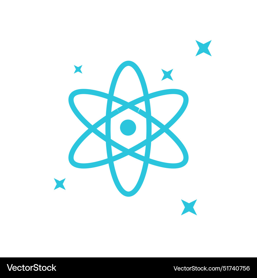 Quantum technologies icon isolated on white Vector Image