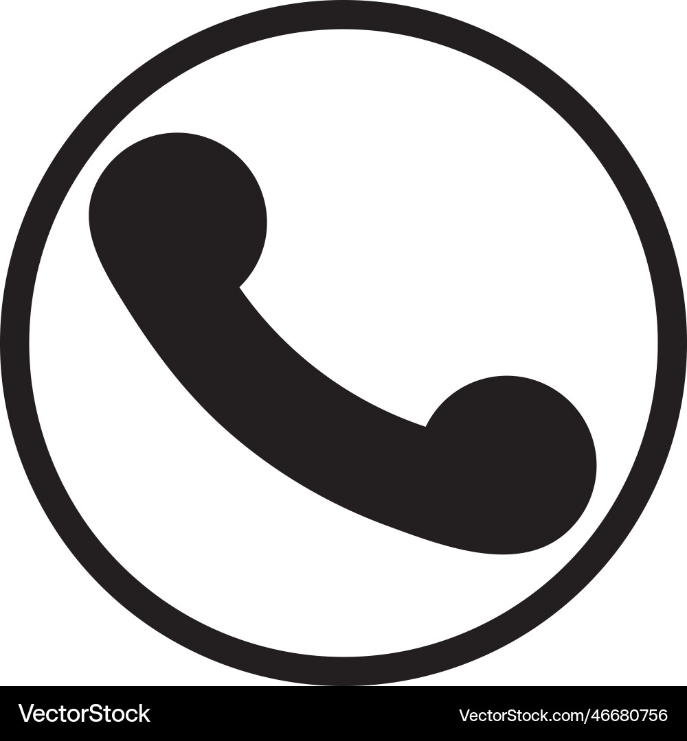 Telephone logo Royalty Free Vector Image - VectorStock
