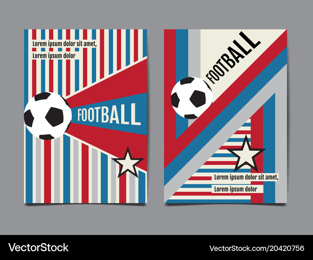 Template sport layout design flat graphic Vector Image