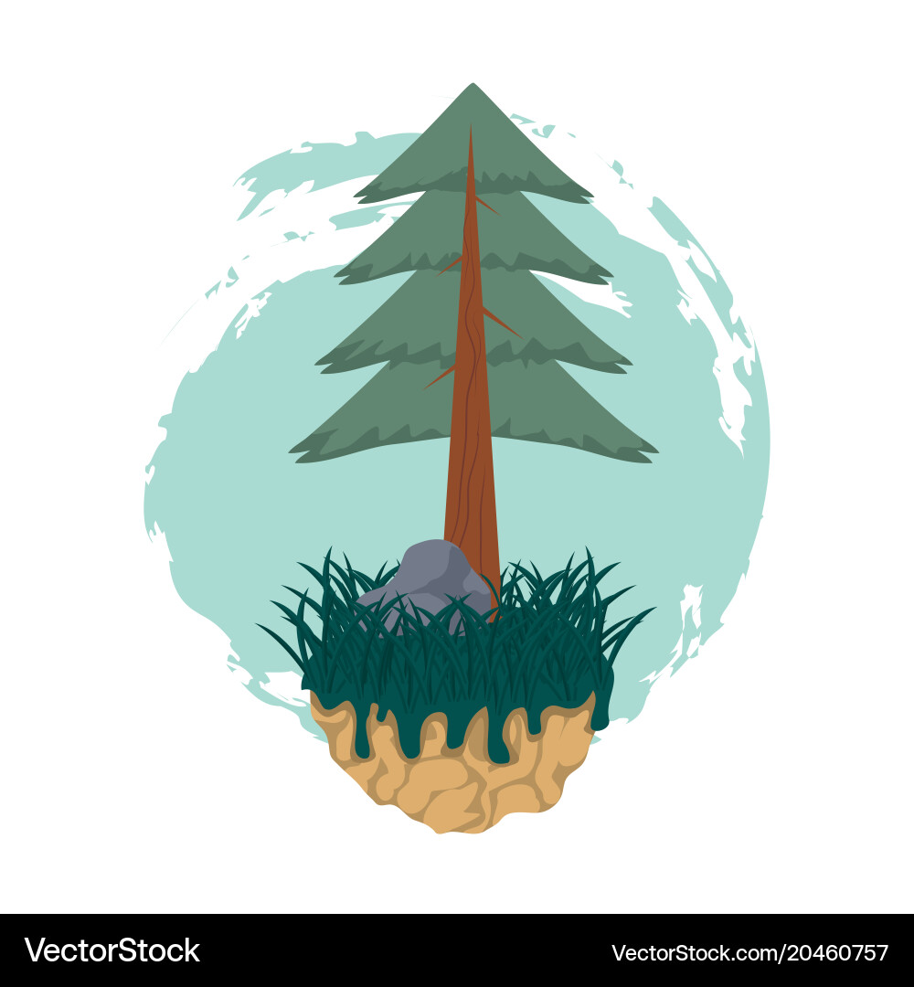 Beautiful tree cartoon Royalty Free Vector Image