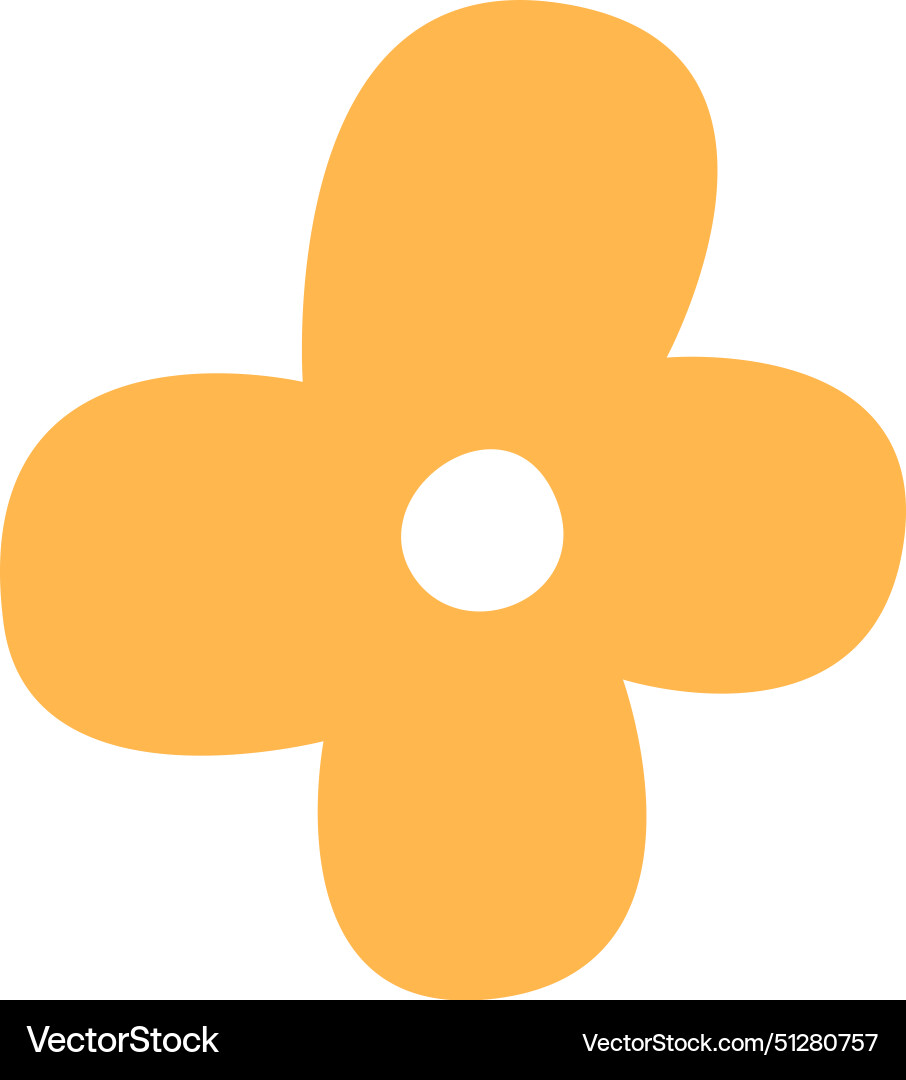 Cartoon flower head Royalty Free Vector Image - VectorStock