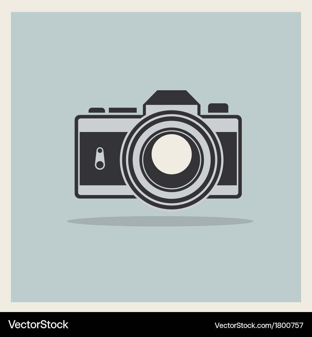 Dslr professional camera icon Royalty Free Vector Image