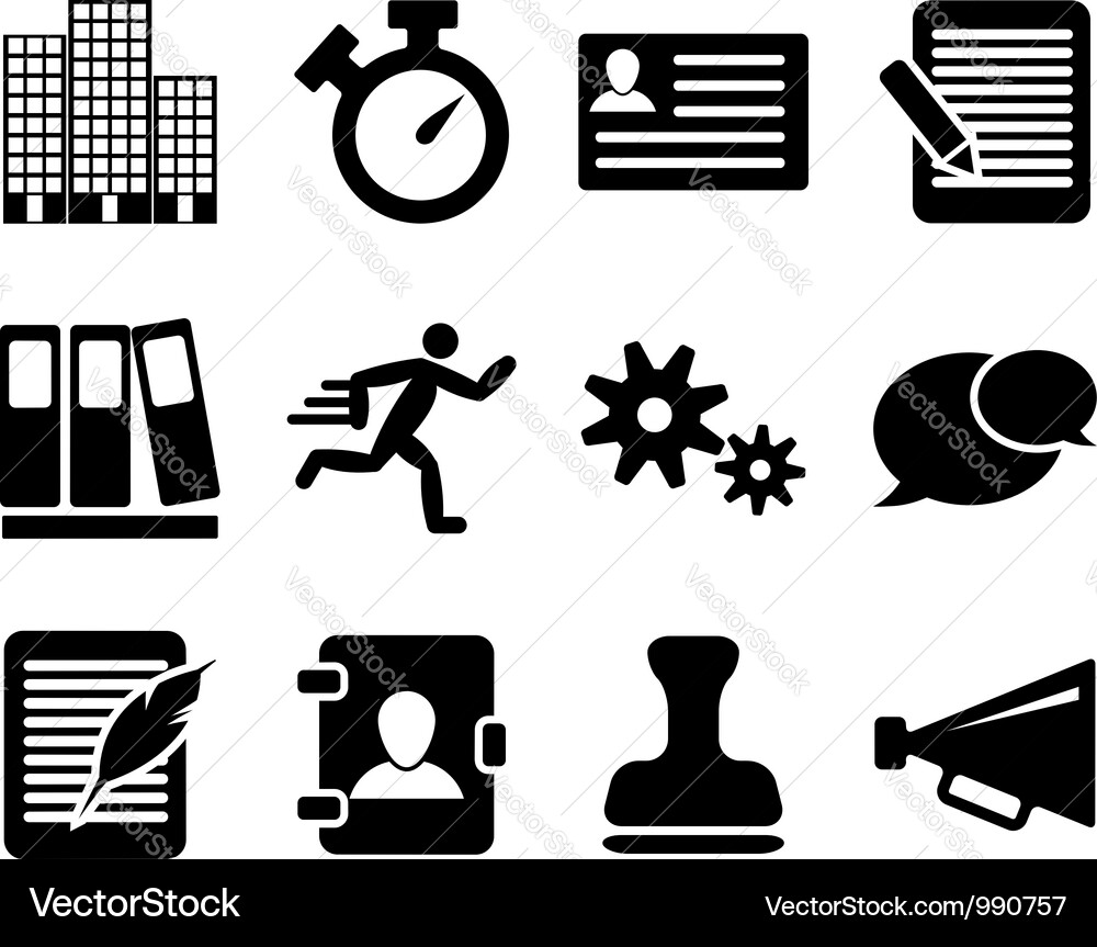 Icon set twelve Royalty Free Vector Image - VectorStock