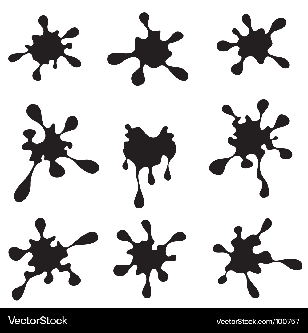 Ink splash Royalty Free Vector Image - VectorStock