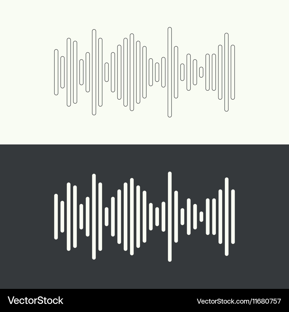 Music sound wave Royalty Free Vector Image - VectorStock