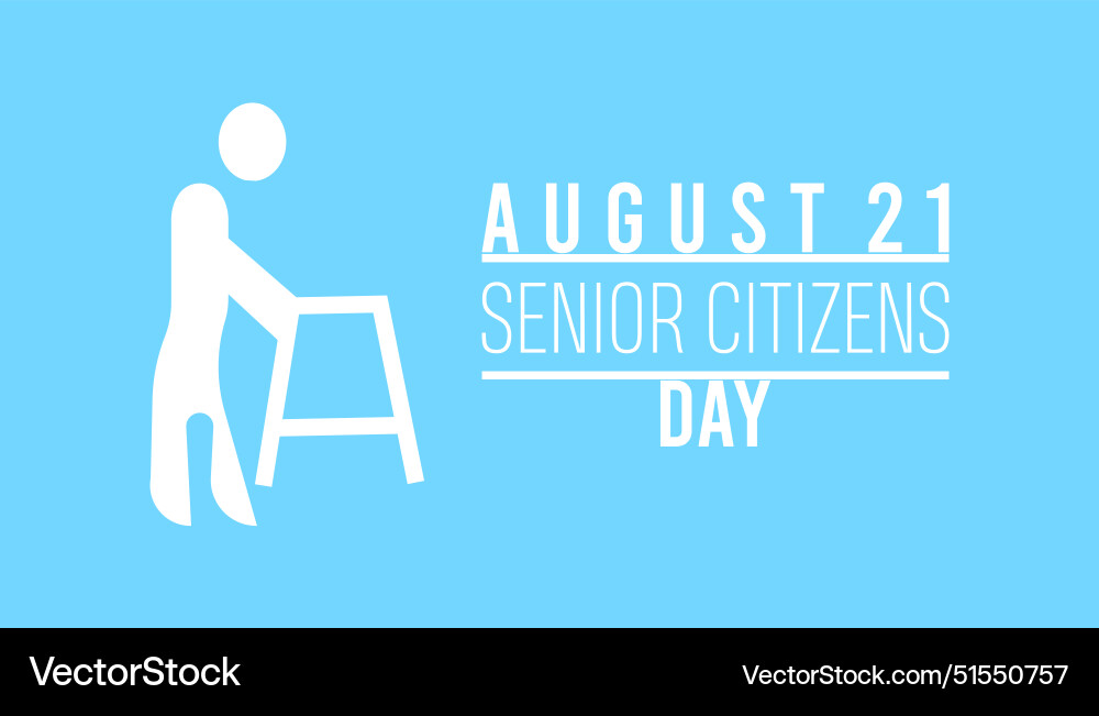 Senior citizens day Royalty Free Vector Image - VectorStock