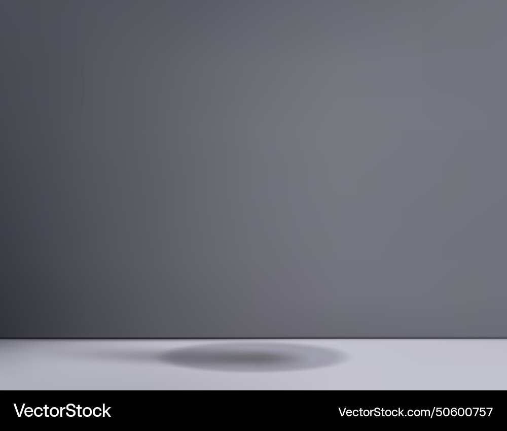Studio room background with shadow template mock Vector Image
