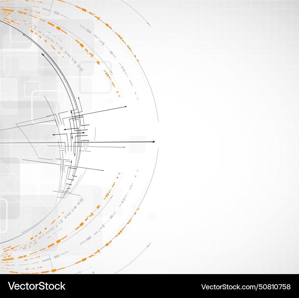 Abstract circuit computer high technology Vector Image