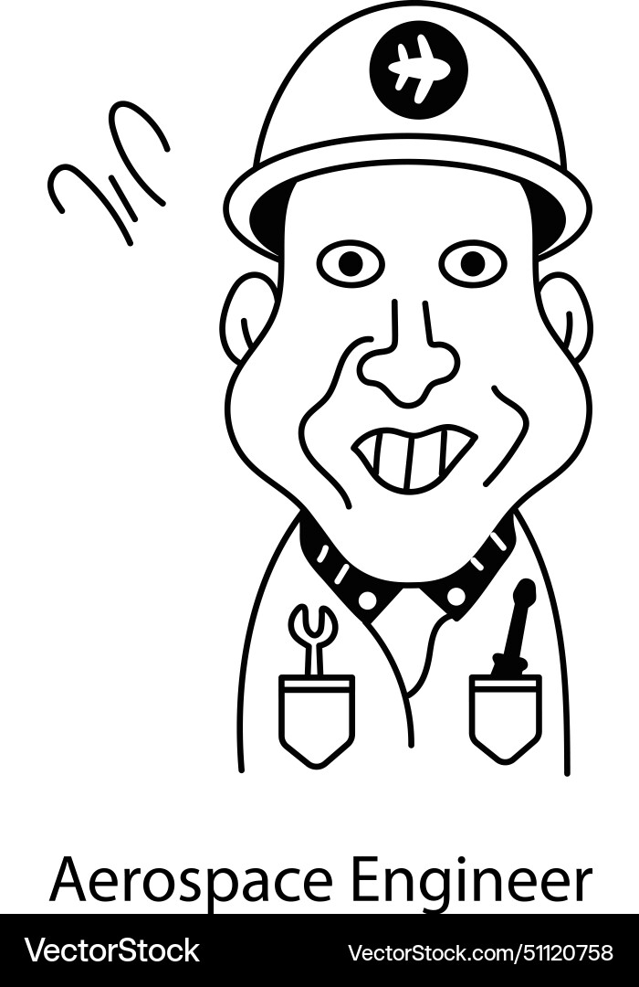 Aerospace engineer Royalty Free Vector Image - VectorStock