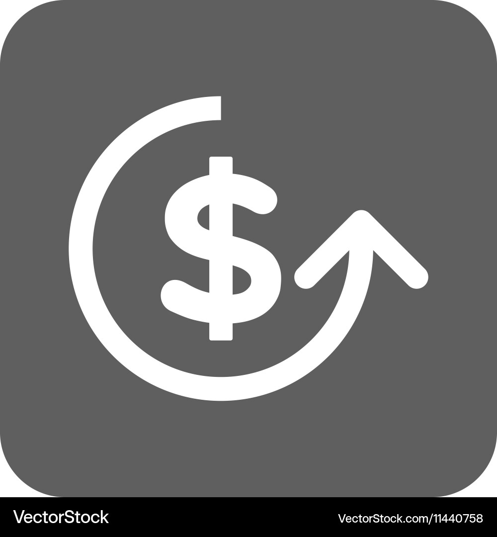 Chargeback flat squared icon Royalty Free Vector Image Chargeback flat squared icon Royalty Free Vector Image
