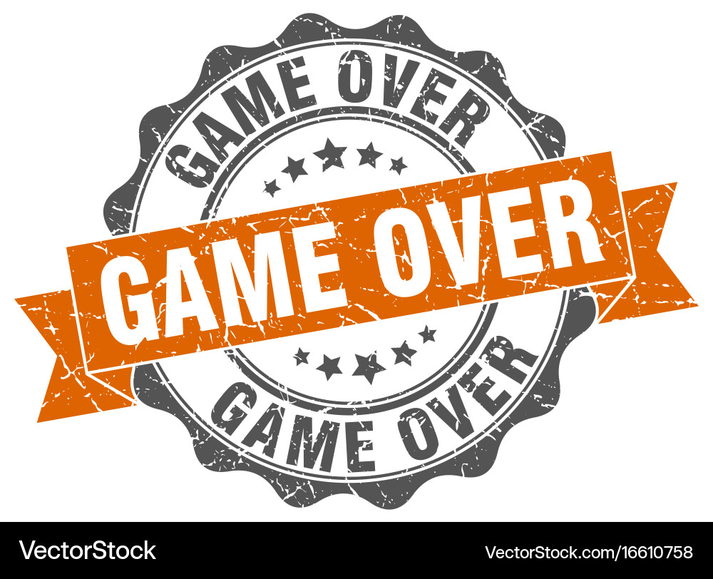 Game over stamp sign seal Royalty Free Vector Image
