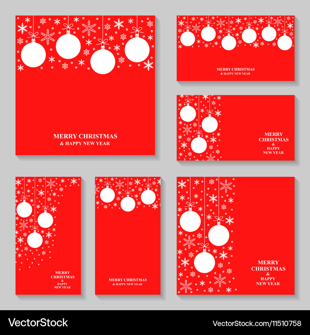 Red ball set Royalty Free Vector Image - VectorStock