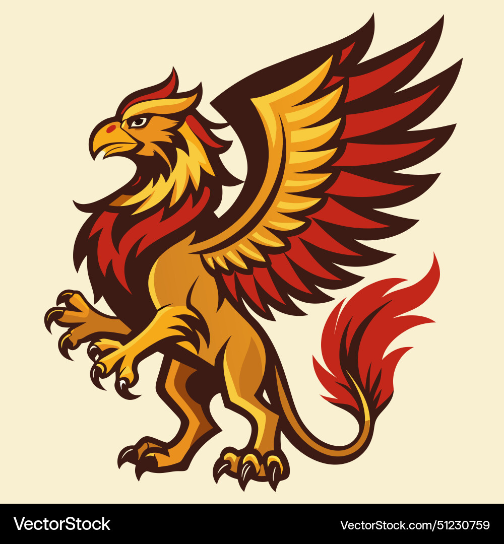 Abstract griffin Royalty Free Vector Image - VectorStock