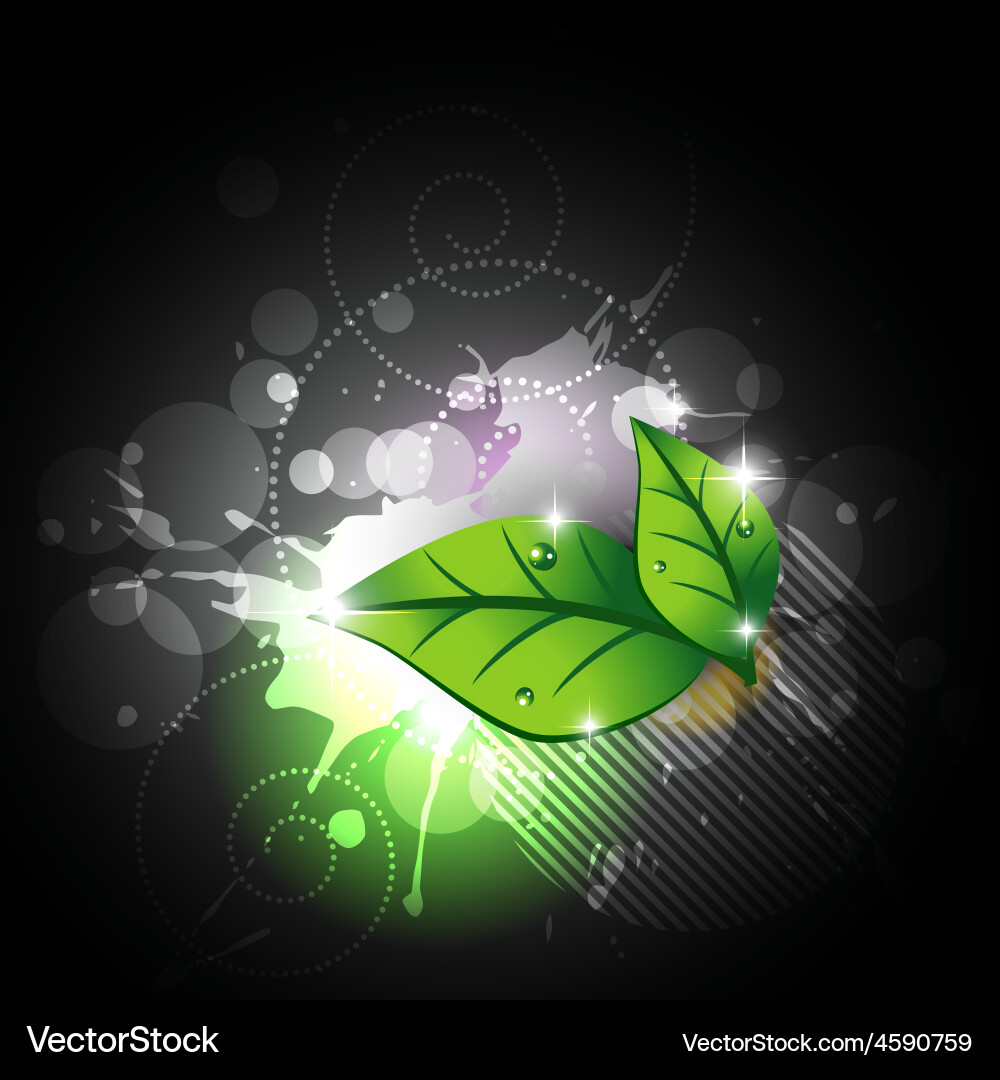 Abstract leaf background Royalty Free Vector Image