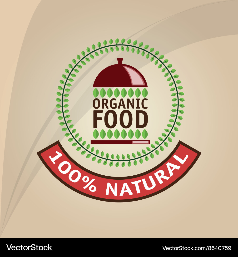 Bio-Lebensmittel-Design gesunde Menü Konzept Vektorbild