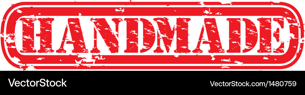 Handmade stamp Royalty Free Vector Image - VectorStock