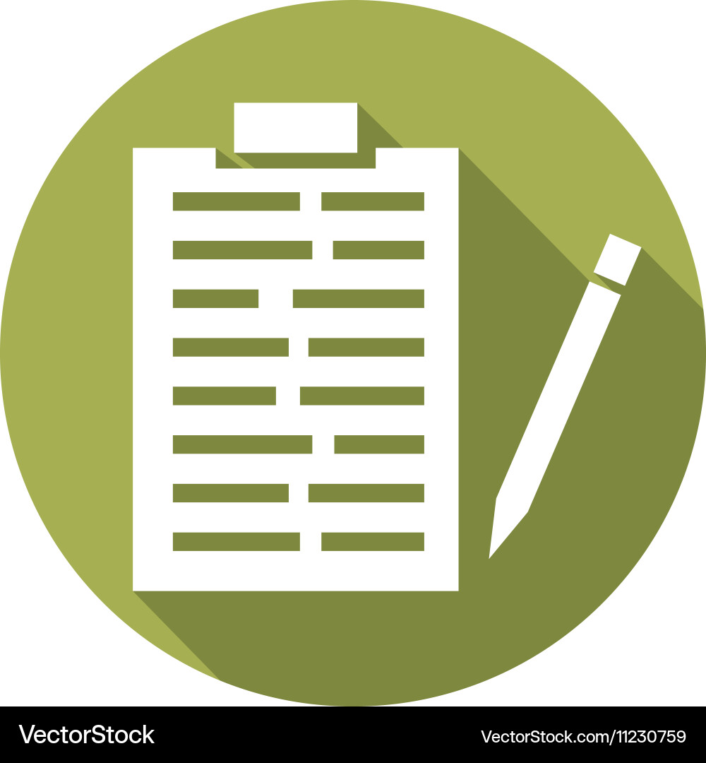 Notebook and pencil icon Royalty Free Vector Image