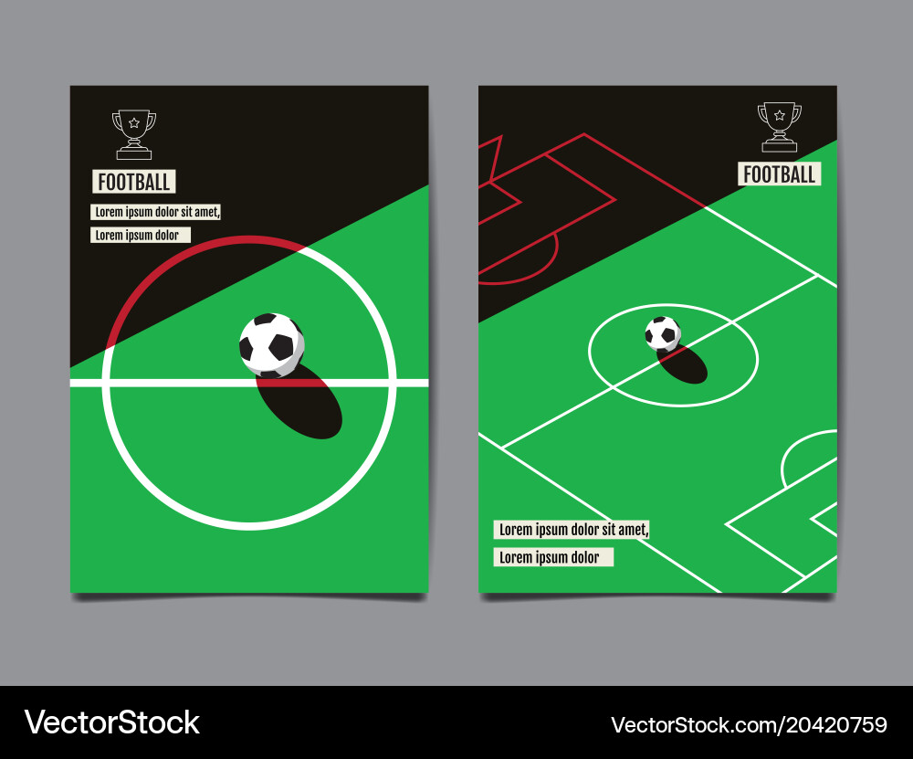 Template sport layout design flat graphic Vector Image