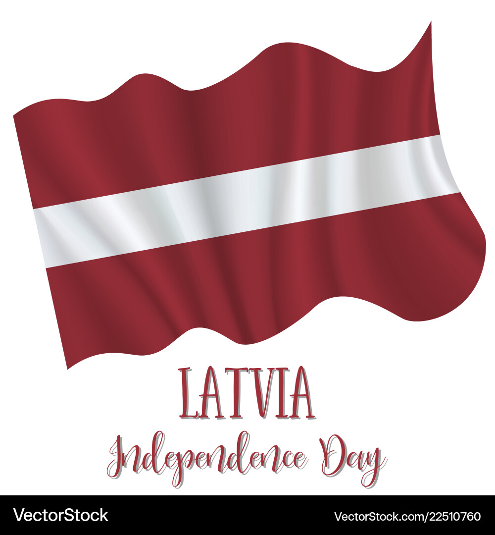 18 november latvia independence day Royalty Free Vector
