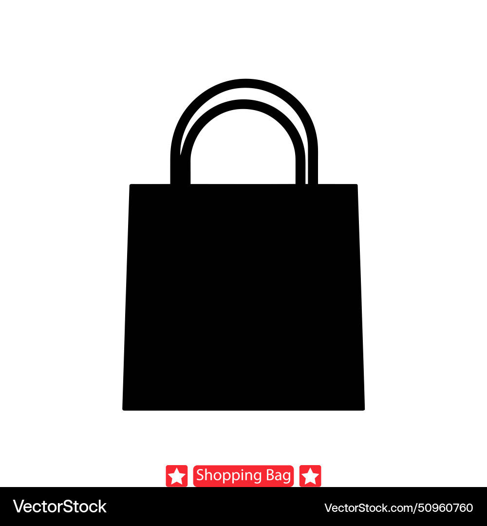 Carry with class sophisticated shopping bag Vector Image