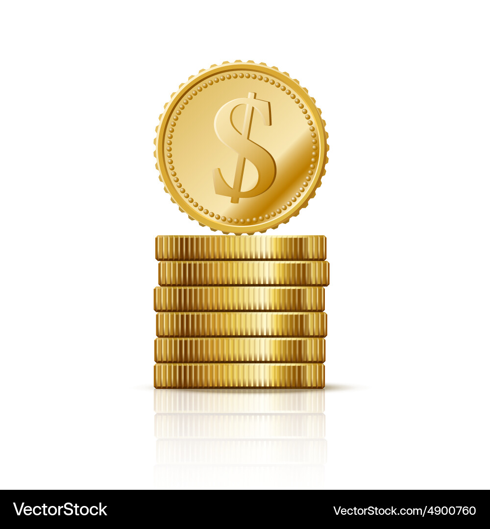 Coins Royalty Free Vector Image - VectorStock