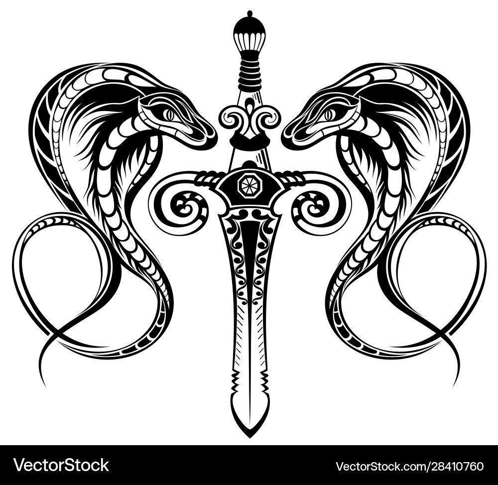 Dagger tattoo Royalty Free Vector Image - VectorStock