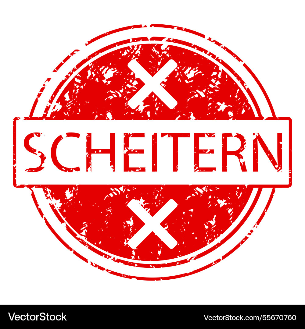 Fail exam rubber stamp for school study Royalty Free Vector