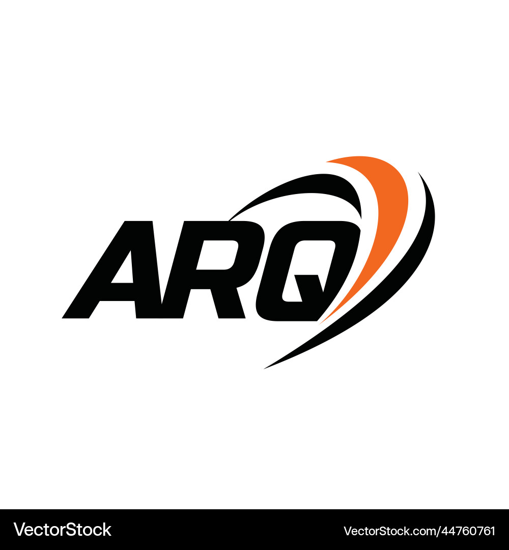 Arq monogram logo Royalty Free Vector Image - VectorStock