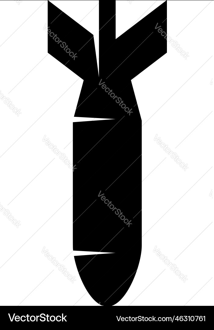 Bomb icon design element Royalty Free Vector Image