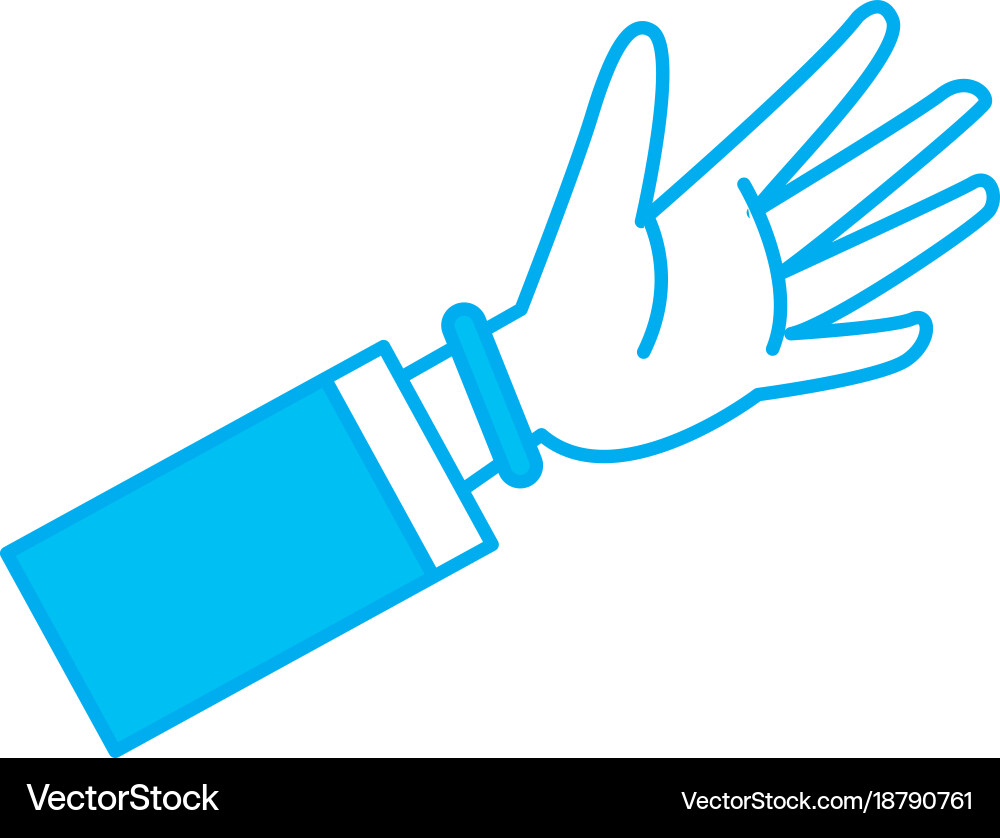 Human hand cartoon Royalty Free Vector Image - VectorStock