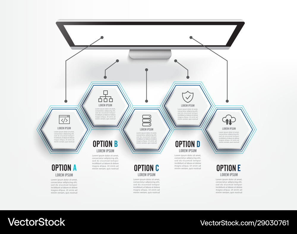 Realistic workplace desktop top view desk table Vector Image