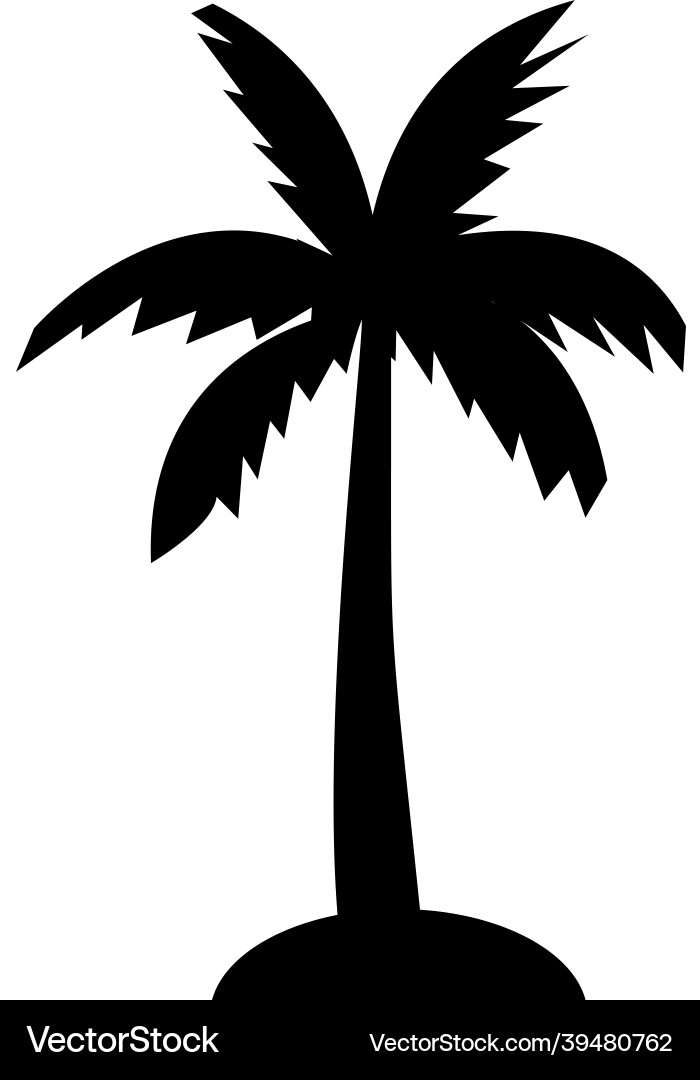 Coconut tree Royalty Free Vector Image - VectorStock