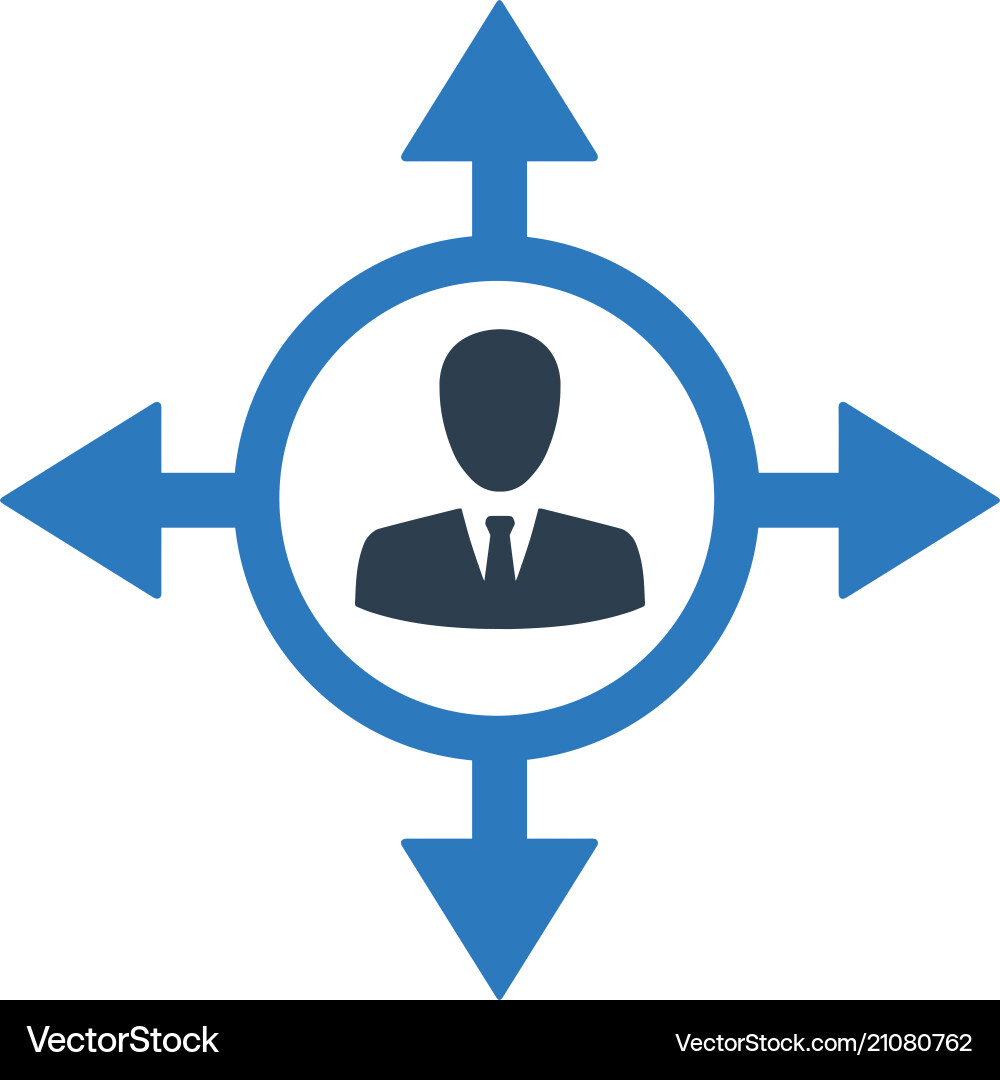 Decision making icon Royalty Free Vector Image