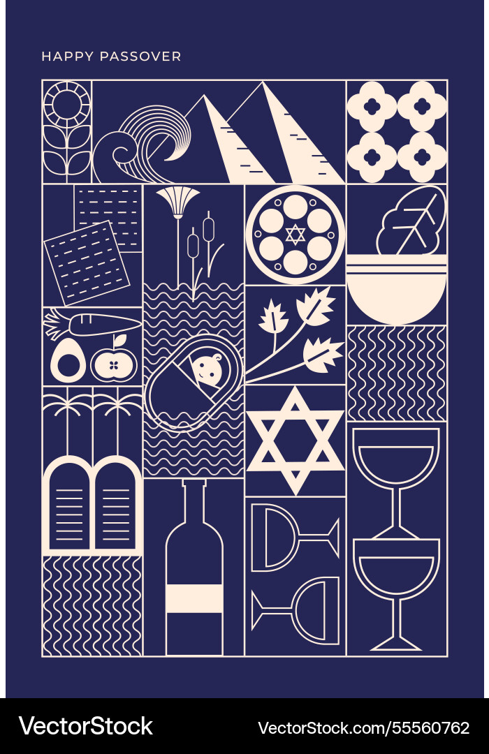 Happy passover background vertical banners cards Vector Image