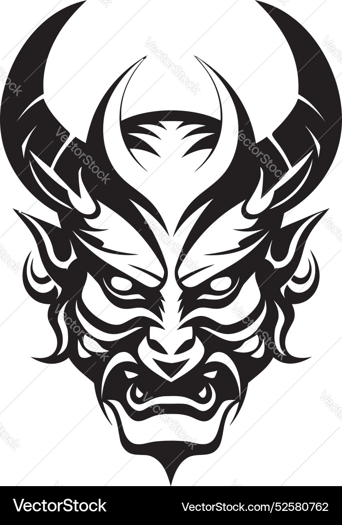 Nohnemesis hand drawn symbol for ancient evil Vector Image