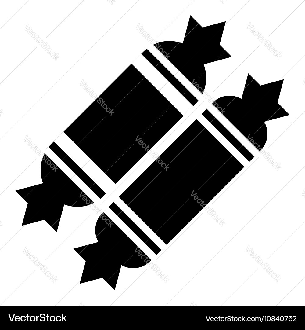 Two candy icon simple style Royalty Free Vector Image