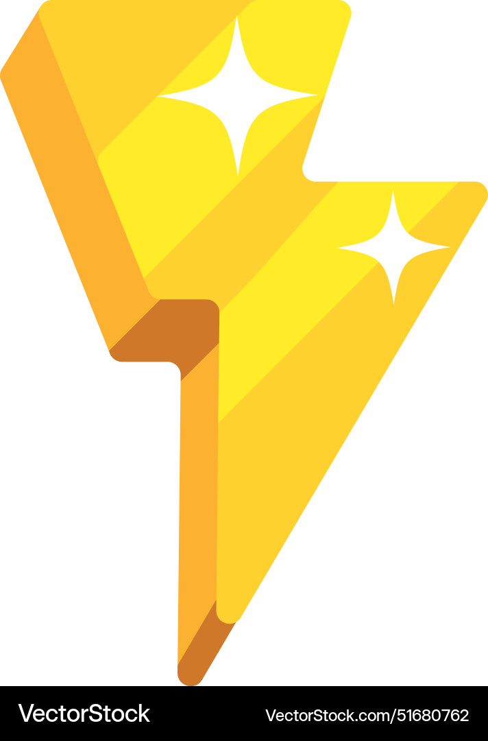 Video game thunderbolt Royalty Free Vector Image