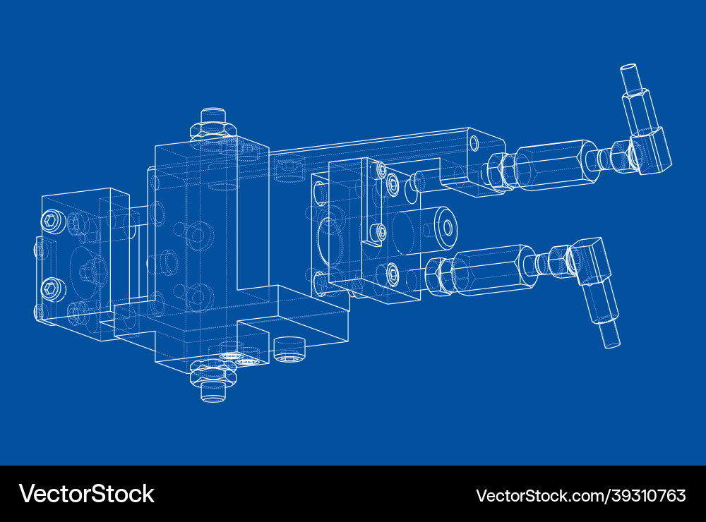 Abstract industry object concept Royalty Free Vector Image
