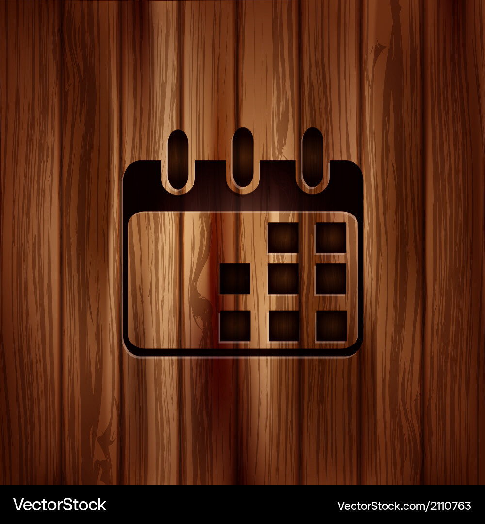 Calendar organizer icon date symbol Royalty Free Vector