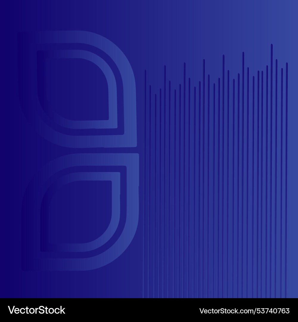 Dark blue simple abstract background shape Vector Image