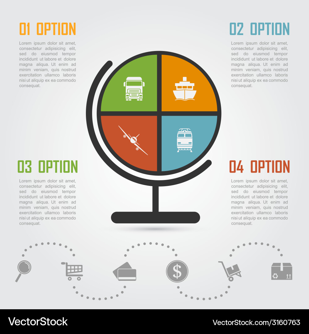 E commerce infographic 5 Royalty Free Vector Image