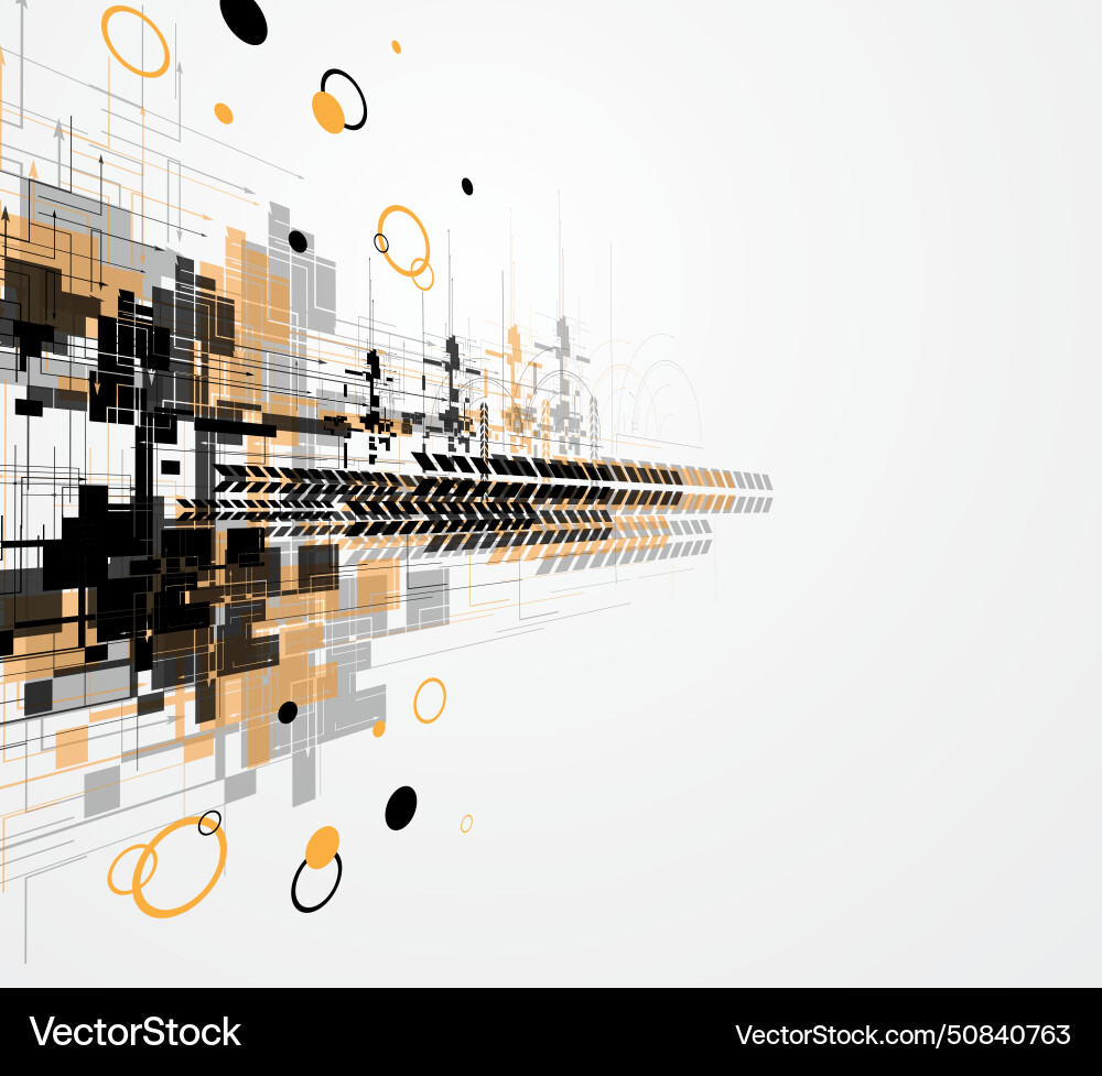High tech infinity computer technology business Vector Image