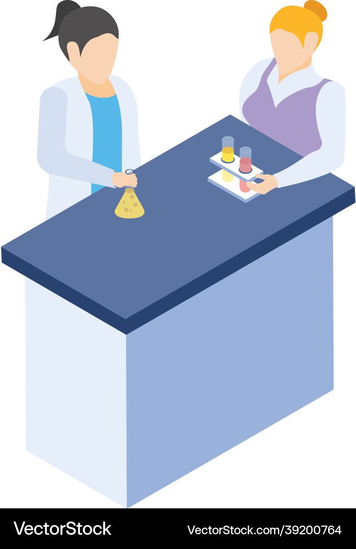 Chemical testing Royalty Free Vector Image - VectorStock