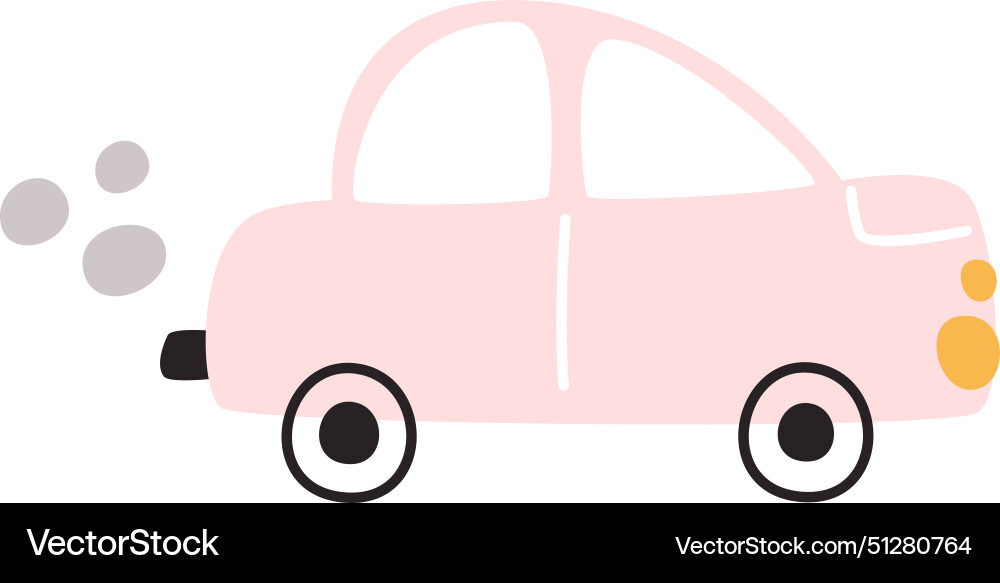 Childish car icon Royalty Free Vector Image - VectorStock