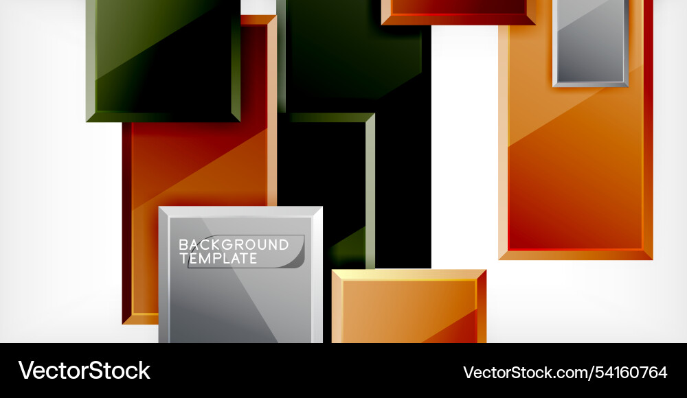 Colorful squares and rectangles Royalty Free Vector Image