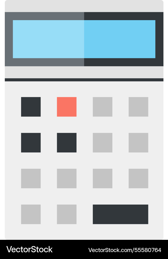 Mathematics flat web icon concept Royalty Free Vector Image